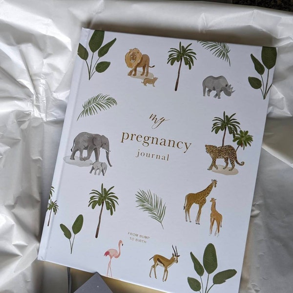 My Pregnancy Journal, Expectant Mother Gift, Pregnancy Planner - Jungle ...