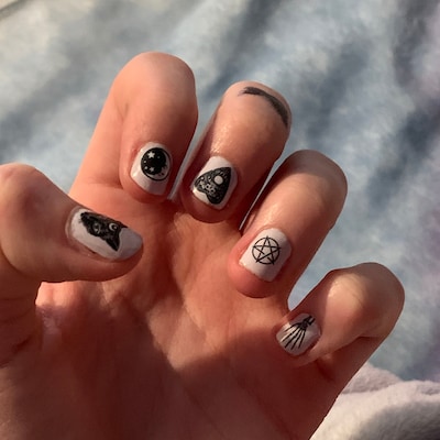 Gothic, Witch, Ouija, Nail Stickers, Decals, Halloween, Witchy Decals ...