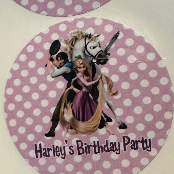 Tangled Rapunzel // Personalized // Printed & Shipped // Thank You ...