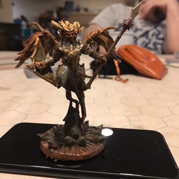 Painted Adult Red Dragon Miniature - Tabletop RPG, Dungeons and Dragons ...