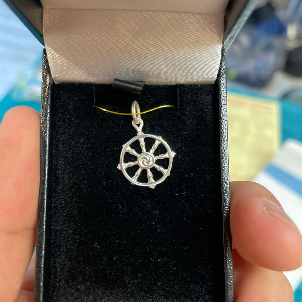 Dharmachakra Pendant | Wheel of Dharma Pendant | Buddhist Eightfold ...