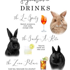 Pet Signature Cocktail Cat Custom Drink Sing Dog Signature - Etsy