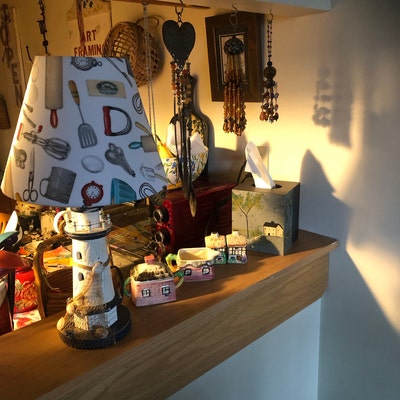 Firefighter Lamp Shade. Fire Department. Firetruck. Shades Are 9.5 X 5 ...