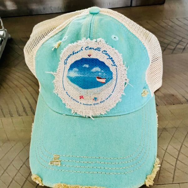 Vintage Logo Hat, Custom Distressed Raggy Patch Hat With Your Logo ...