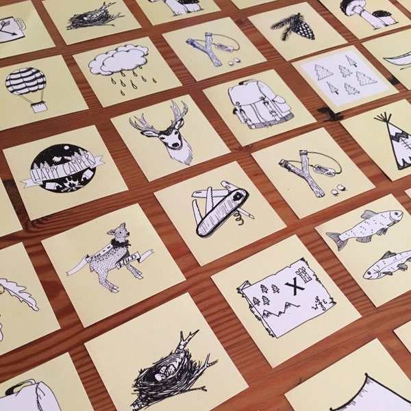 Outdoor Adventure Alphabet DIY Printable Flashcards for Homeschool ...