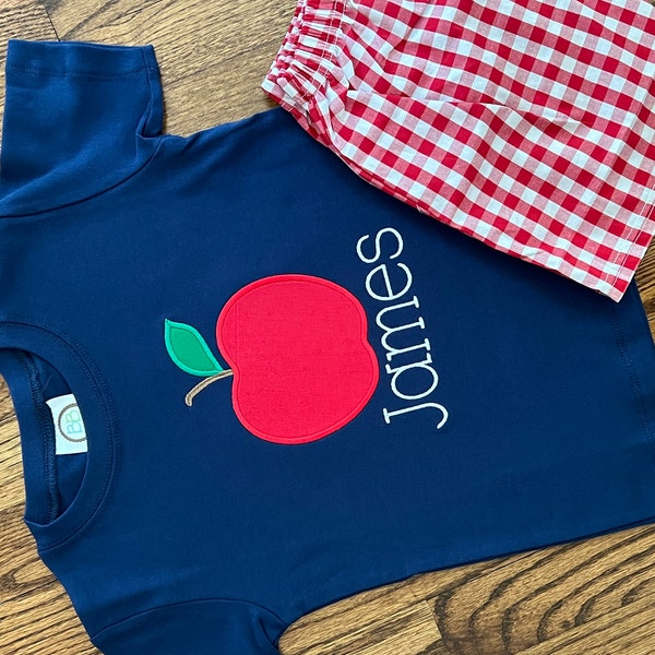 Apple Applique Embroidery Design. Fruit Applique Embroidery Design ...