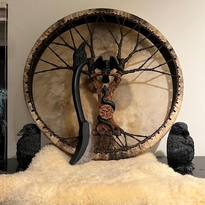 Siberian Shaman Drum, Ancient Drum, Altai Shamanic Drum, Сlassical ...