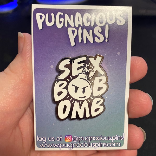 Sex Bob Omb Hard Enamel Band Pin Etsy