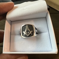 Widows Sons Masonic Ring in Sterling Silver Cigar Band Style - Etsy Canada