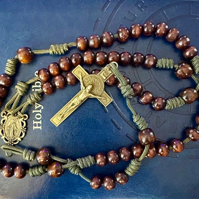 Indestructible Rosary Heavy-duty Gunmetal Beads and 2.5 Benedict ...