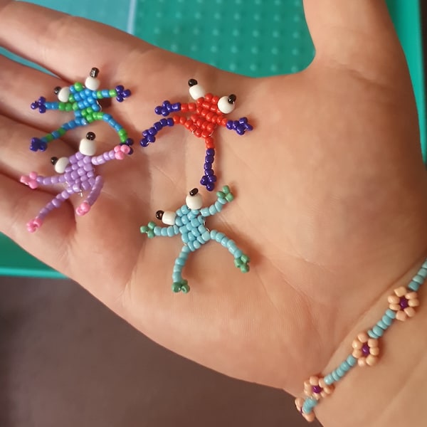 Beaded 2d Frog Pattern / Tutorial / Kids /begginer/ Step by Step / With Pictures / With Scheme ...