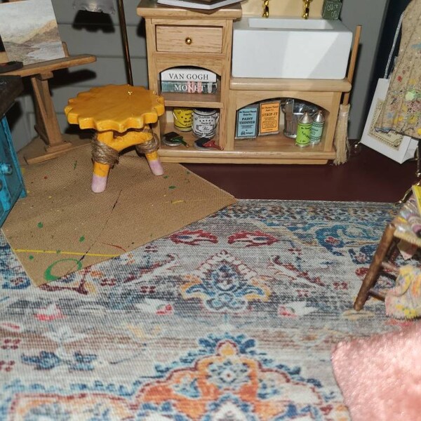 Miniature Quilt Rack, Dollhouse Quilt, Dollhouse Blanket Rack ...