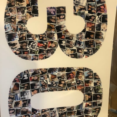 Number Photo Collage. Picture Collage. Collage of Photos. Photo Gift ...