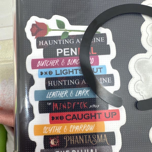 Dark Romance Book Stack Sticker, Bookish Sticker, Smut, Spicy, Kindle ...