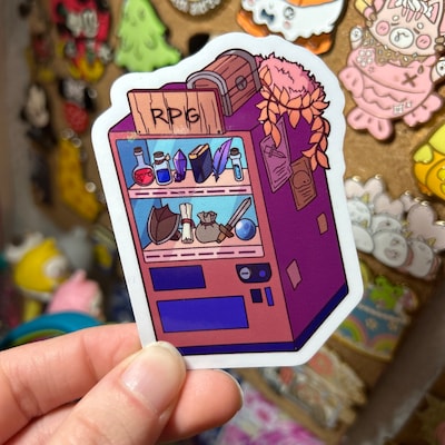 Adventure Vending Machine Sticker RPG Sticker Tabletop Gaming Sticker ...
