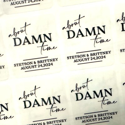 Take A Shot We Tied the Knot Stickers for Wedding Favours Wedding Favor ...