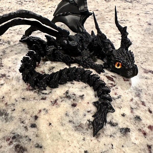 Articulated Winged Dragon – Stunning 3D Printed Flying Dragon Toy With ...