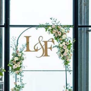 Wedding Initials Sign Wedding Wood Monogram Wood Cut Out Large Custom ...