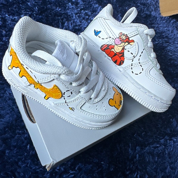 Sesame Street Elmo Cookie Monster Inspired Air Force 1 Trainers ...