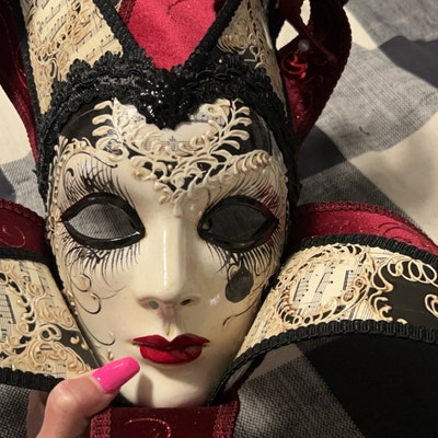 Elegant Eye Masks With Silver and Golden Decorations Hand-painted ...