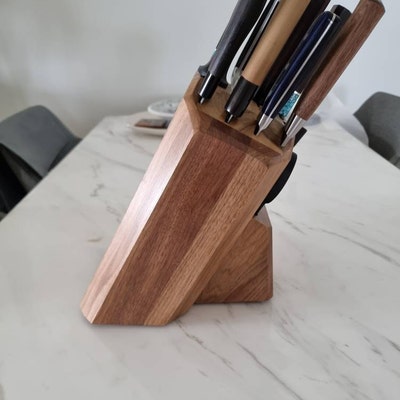Custom Knife Block, Handmade, Knife Holder, Knife Handle, Kitchen ...