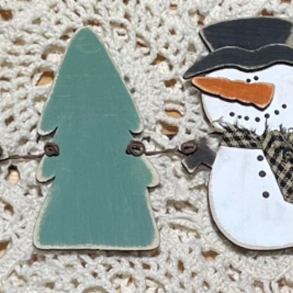 Snowman Garland| Christmas SVG| Laser Cut Christmas Garland| Glow Forge ...