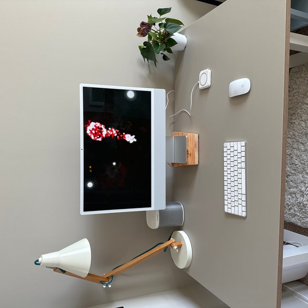 Angled Computer Monitor and Keyboard Stand - Etsy