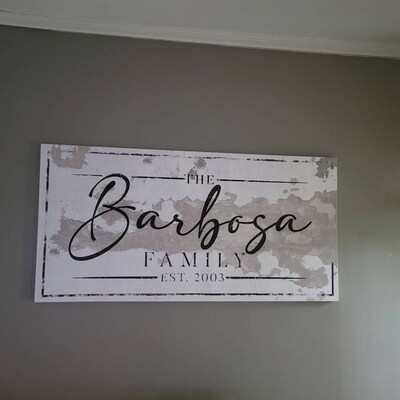 Customized Last Name Sign, Personalized Family Name Sign, Rustic Name ...