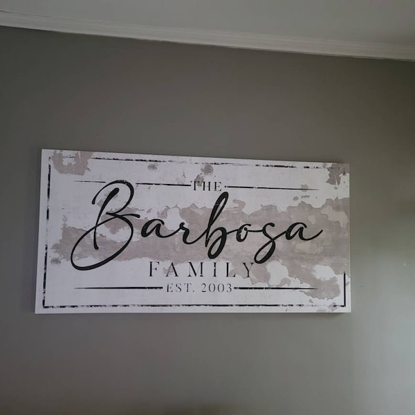 Customized Last Name Sign, Personalized Family Name Sign, Rustic Name ...
