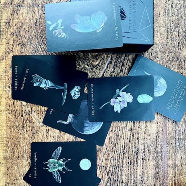 Sale Obsidian Oracle Deck the Black Edition - Etsy