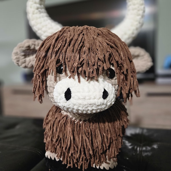 Highland Cow Crochet Pattern, Amigurumi Crochet Pattern, Highland Cow ...