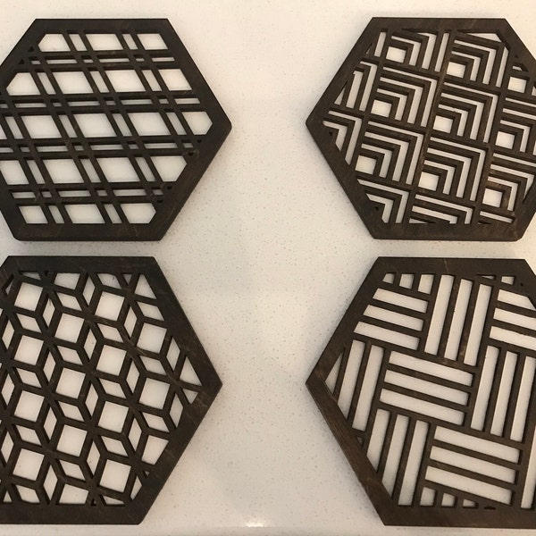 Unique Modern Coaster, Design Your Own Set, Colorful Coasters, Single ...