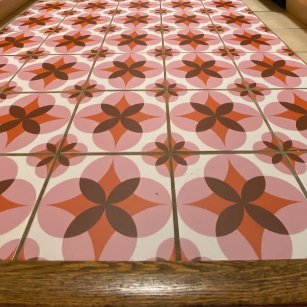 Peel and Stick Tile, Vintage Backsplash Decals, Retro Tile Stickers for ...