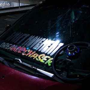 Racing Kanji Windshield Decal Car Sticker Banner JDM Vinyl - Etsy