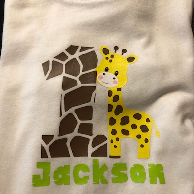 Giraffe 1 One First Birthday SVG PNG Dxf Pdf Cut File Digital File ...