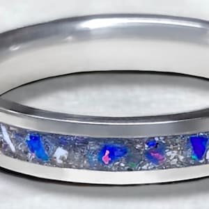 Custom Cremation Memorial Ring Ash Ring Pet Cremation Remains Keepsake ...