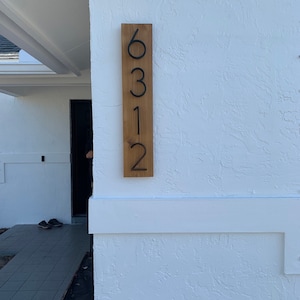 Address Sign for House Horizontal Address Plaque New Home | Etsy