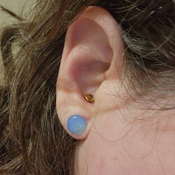 NEW Dido 14K Solid Gold Bead Charm Double Chain Attachment 14K Gold ...