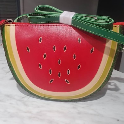 Purseworld Women Handmade Leather Red Watermelon Bag Purse/ - Etsy