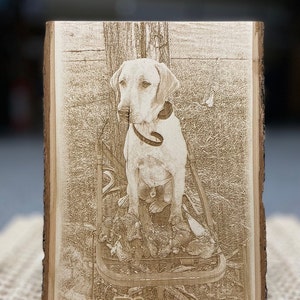 Hunting Memorial Engraving Custom Design Personalized Photo on Wood ...