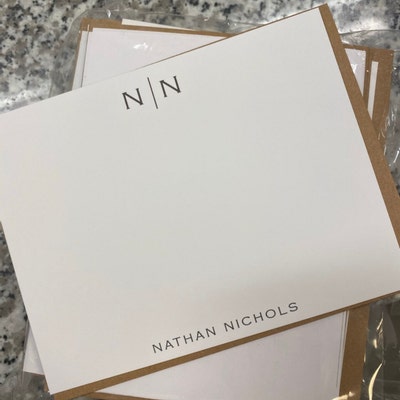 Men's Stationery Set, Note Card, Flat Note Cards for Boys, Fathers Day ...