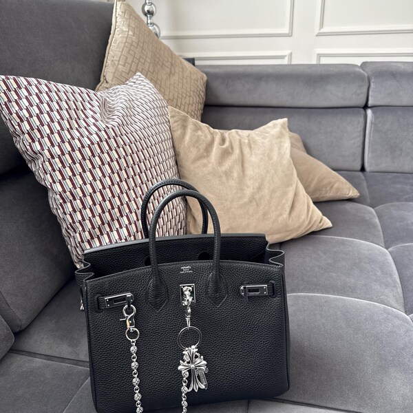 Ch Gothic Style Y2k Paper Chain Link Small Dagger Sword Necklace Chrome ...