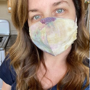 Organic Mask X 1, Plant Dyed, Eco Friendly Organic Cotton Face Mask. 3 ...