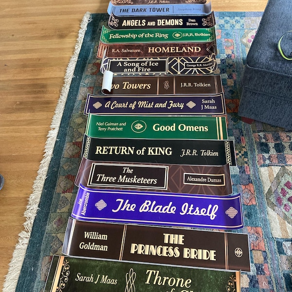 Book Title Stair Decals, Book Spine Stair Decals, Stair Riser Decals ...