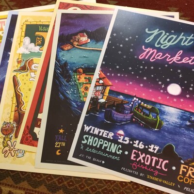 11x14 Inch Stardew Valley Event Poster Prints - Etsy Canada