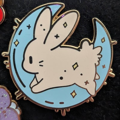 Cosmic Rabbits Star Jumper enamel Pin - Etsy