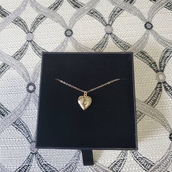 Heart Locket • Personalized Child Locket Necklace • Silver Heart Locket ...