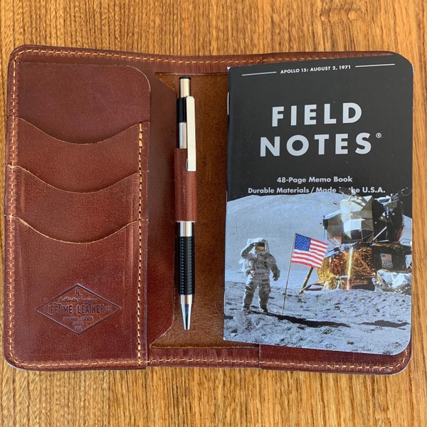 Personalized Leather Field Notes Wallet, Field Notes Cover, Moleskine ...