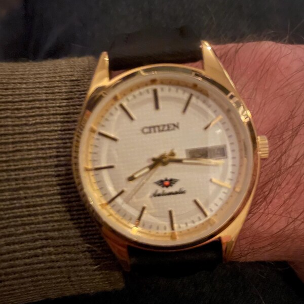 Vintage Citizen Eagle 7 Automatic Japan Mens Wrist Watch Red Arabic ...