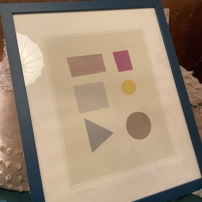 Geometric Screenprint, Original Handmade Silkscreen, Abstract Art ...